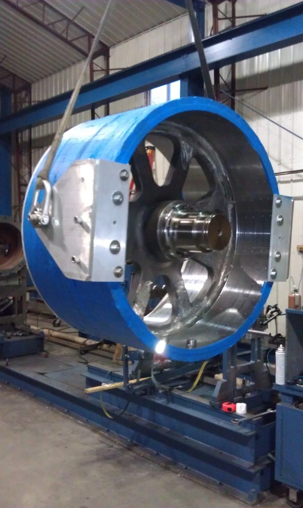 Large Permanent Magnet Motor / Generator Rotor - Hi-Tek Balancing
